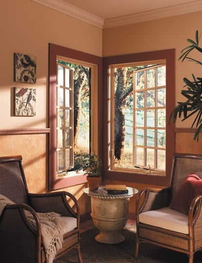 Wooden Windows Living Room
